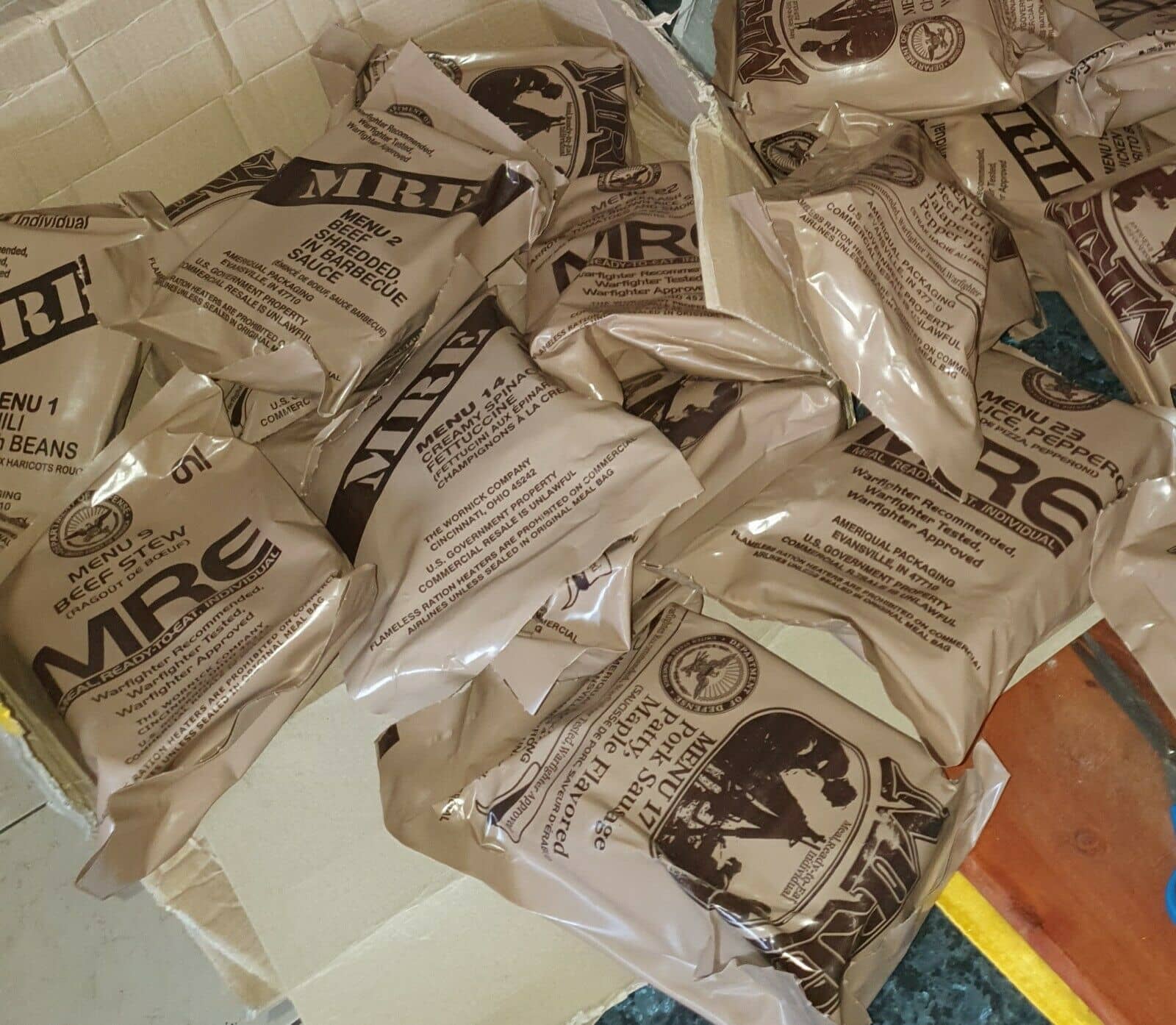 How Many Calories In An MRE - 85 MRE Meals Analyzed | Ruck For Miles